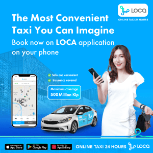 The largest 24 hrs ride-hailing and taxi in Laos - LOCA Laos