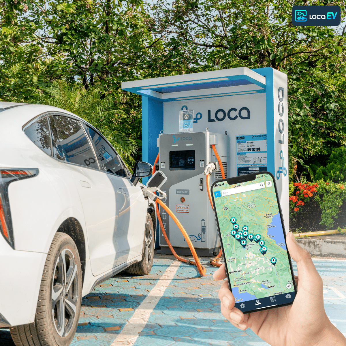 LOCA EV ປະກາດຄວາມສຳເລັດເປີດຈຸດສາກລົດໄຟຟ້າແບບໄວໄດ້ເຖິງ 40 ...
