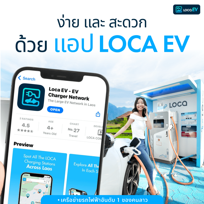 ขับรถไฟฟ้าในลาวได้อย่างมั่นใจ กับ LOCA EV! สถานีชาร์จรถไฟฟ้าที่มี ...
