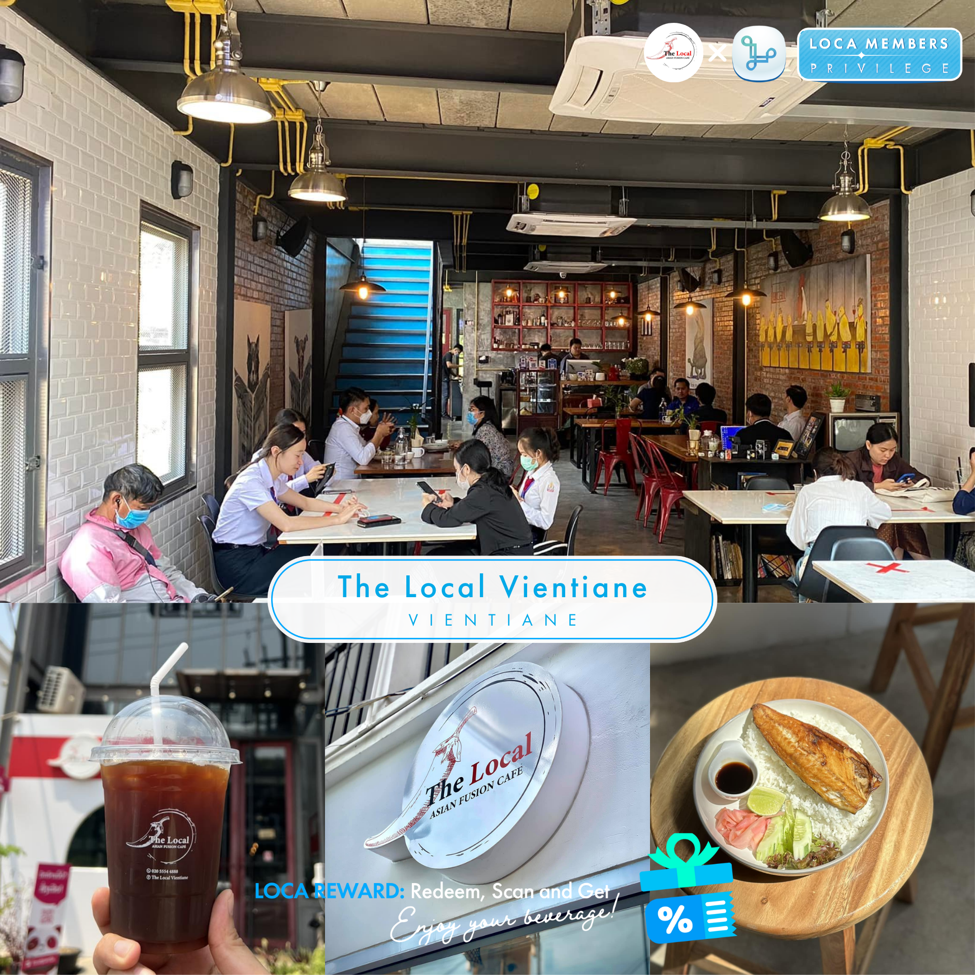 Popular Coffee shops in Vientiane by LOCA Reward - LOCA Laos