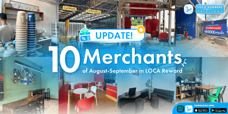 10 New Must-Try Merchants in LOCA Reward - LOCA Laos