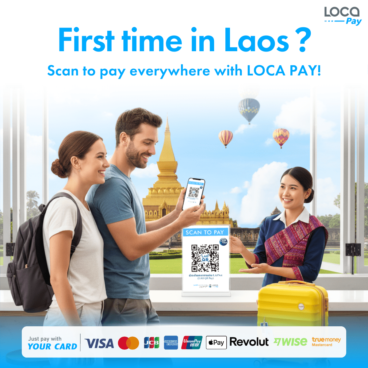 Pay in Laos Like a Local With Credit Card via LAO QR | LOCA PAY